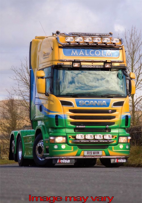 Stainless Steel MiniBar for Scania R2 with High Bumper | Strands