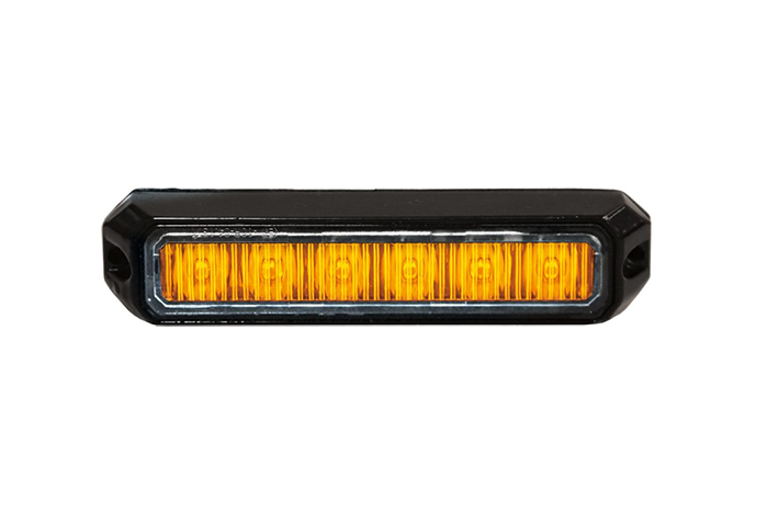 6-LED "MINI" Strobe/Warning Light | Amber | Strands